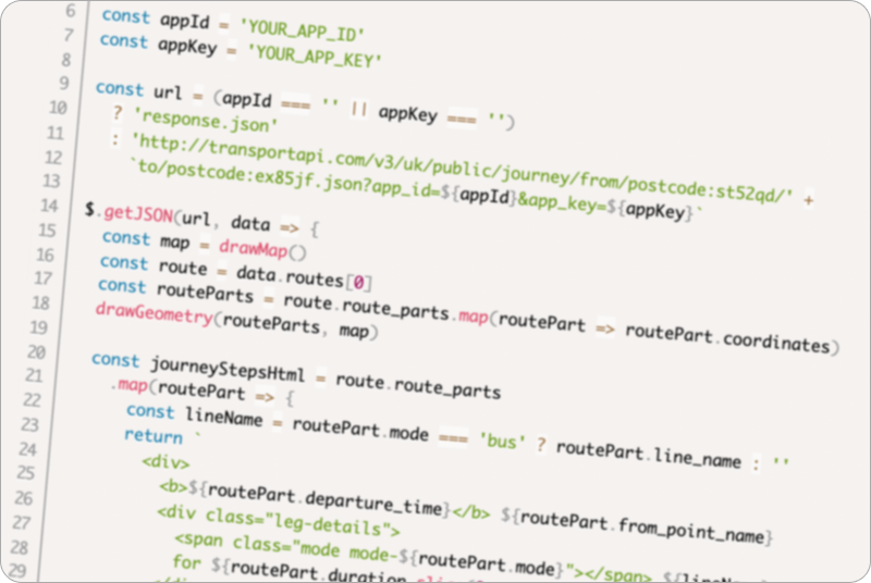 Examples | TransportAPI